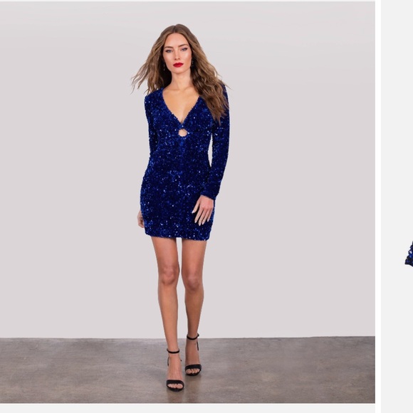 Helsi | Dresses | Helsi Laura Blue Sapphire Sequin Dress | Poshmark